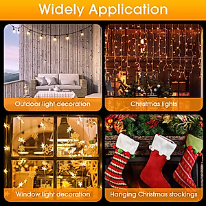 Jetec 200 Pieces Command Mini Light Clips Clear Traceless Clips Christmas Wall Hanging Clips Decorating Hook Clips with Adhesive Dots for Christmas Home Indoor Outdoor Party Decoration Supplies