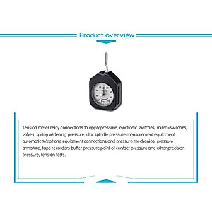 300G Orthodontic Tensile Gauge - Portable Durable Metal with LCD Display - Dial Tension Gauge for Relay Contacts and Spring Tension