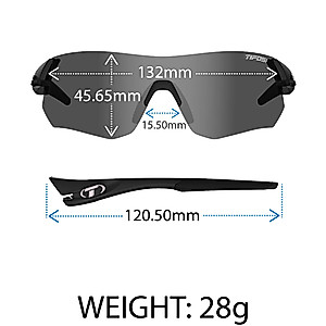 Tifosi Optics Tsali Sunglasses (Crystal Smoke/White, Clarion Blue/AC Red/Clear)