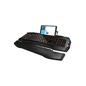 ROCCAT Skeltr - Smart Communication RGB Gaming Keyboard with Universal Device Docking Slot, Black (Renewed)