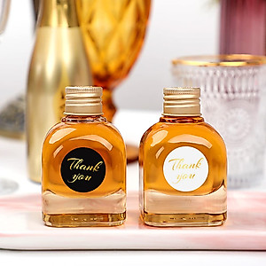 Koogel 500 PCS Thank You Stickers 4 Colors Thank You Round Sticker Labels for Boutiques Giveaways Envelope Seals Weddings Birthday Party Gift Wrapping Bags