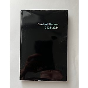 Student Planner 2023-2024 (black) Simplified 2023-2024 Student Planner To Stay Organized - A Beautiful 7.5" x 5" Planner for Middle and High School Students with Weekly & Monthly Spreads For The 23-24 Academic Year