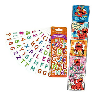 Sesame Street Coloring Book and Stickers Craft Activity Set - Bundle Includes Coloring Book, Stickers, and More!