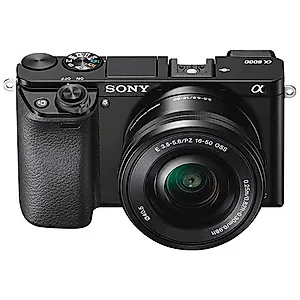 Sony Alpha a6000 Mirrorless Digital Camera with 16-50mm + 55-210mm Lenses with 2X 64GB Memory Card -International Model