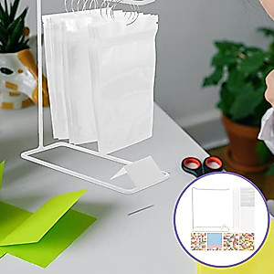 COHEALI 1 Set Diamond Paintings Art Beads Storage Bag with Rack Ring Color Sticker Diamond Paintings Tools Kit Storage Container for DIY Diamond Art Craft