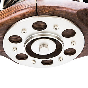 Kichler Lighting 56-in Satin Black with Antique Pewter Accents Downrod Mount Indoor Ceiling Fan with Remote (2-Blade)