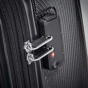 Samsonite Winfield 3 DLX Hardside Luggage with Spinners, Carry-On 20-Inch, Black