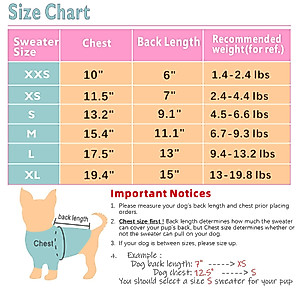 Pack of 3 Dog Sweater Clothes for Small Dogs Boy and Girl Dog Sweaters XS Dog Coat Puppy Cat Apparel Winter Clothes Velvet Sweatshirt (X-Small, SkyBlue,Navy,Darkgrey)