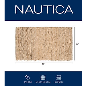 Nautica - Textured Jute Handmade | Modern Home Décor | Accent Rug | Measures - 27" x 45" | Natural