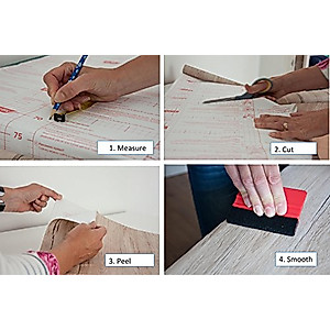 d-c-fix 346-0306 Decorative Self-Adhesive Film, Grey Marble, 17" x 78" Roll