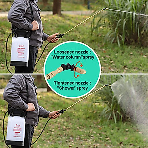 ITISLL Garden Pump Sprayer Telescopic Brass Wand 18-29in(619NT7)