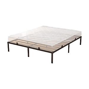 KFN Adjustable Non Slip Mattress Gaskets for Metal Bed Frame Box Spring, 6 Pcs Mattress Holder in Place Gripper, Anti-Slip Baffle Mattress Retainer Bar, Keep Mattress from Sliding Gripper, Black