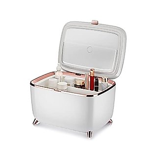 REKIRO Mini Fridge Portable Thermoelectric 9 Liter Cooler and Warmer for Skincare, Eco Friendly Beauty Fridge for Foods,Medications, Cosmetics, Breast Milk, Medications Home and Travel