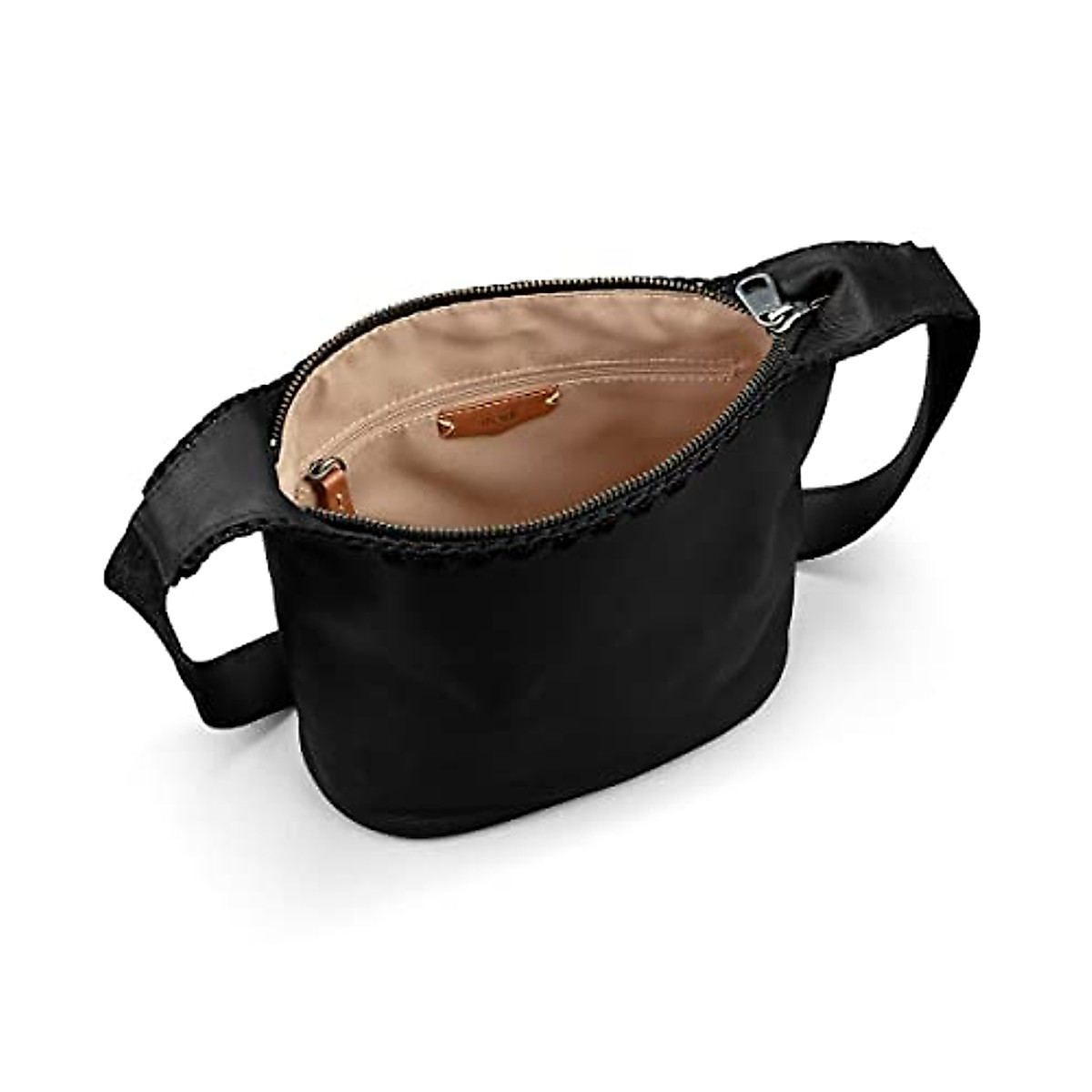 The Sak Asher Crossbody Bag in Leather, Purse with Single Shoulder Strap, Black