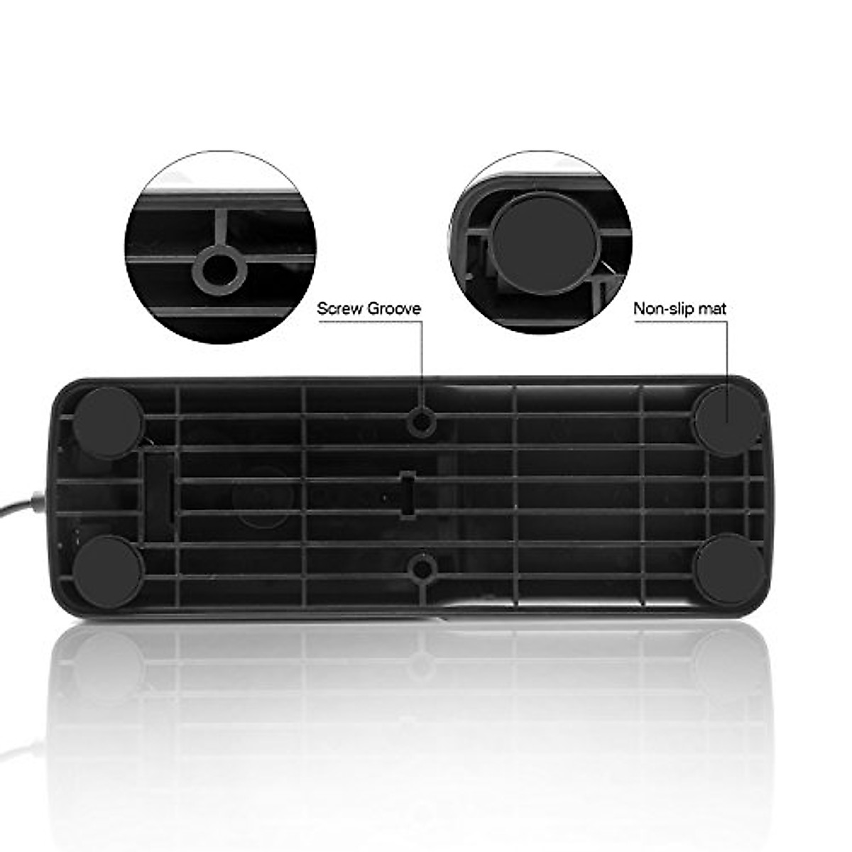 Sustain Pedal Universal Foot Damper for Digital Electronic Piano Keyboard, Flanger(Carbon Black, FTB-004)