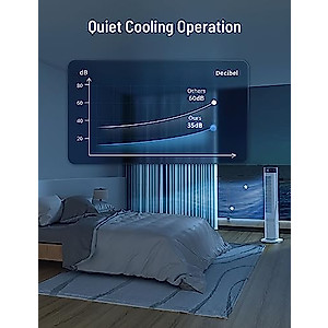 Paris Rhône Portable Air Conditioners 3-IN-1 Evaporative Air Cooler, 3 Speeds Air Conditioner Portable for 1 Room with Remote, 12H Timer, 60° Oscillation Swamp Cooler Fans for Bedroom