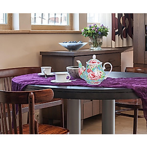 European Style Ceramic Teapot Coffee Pot Water Pot Porcelain Vintage Gift Tea Pot - 37 Oz - May Blossom