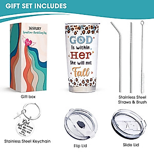 365fury Christian Gifts for Women - Religious Gifts For Women - Inspirational Gifts for Women - Birthday Gifts for Women, Mom, Friends- Religious Gifts - Christian Tumbler 20Oz - Religious Travel Mug