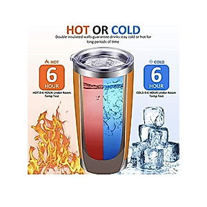 LEYU Rambler 20 oz Stainless Steel Vacuum Insulated Tumbler Coffee Mug/Cup Black color with Lid