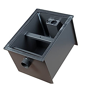 Wentworth 14 Pound Commercial Grease Trap Interceptor for Restaurant Under Sink Kitchen, 7 GPM, WP-GT-7