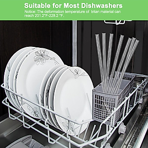 Kynup Straw(4Pack), Straw Topper Cover(4Pack) for Stanely 40 oz Tumbler, Reusable Straw Tritan Material, Straw Cover Cap Silicone Material with Cleaning Brush