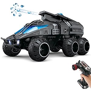 Mostop Remote Control Car, 1500pcs Water Shots 6WD Hobby RC Cars for Kids Boys &Adults, 1/12 Scale Off-Road RC Crawler Car Space Vehicle Toy Gift with Speed & Steering Control Nerf Car