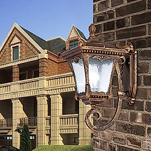 Simple And Cool Wall Lamp Simple European American Country Outdoor Aluminum Waterproof Balcony Garden Doorway Corridor Lamp Wall Wall Light Home Garden Wall Hanging Lamp Retro Villa Gate Wall Lantern