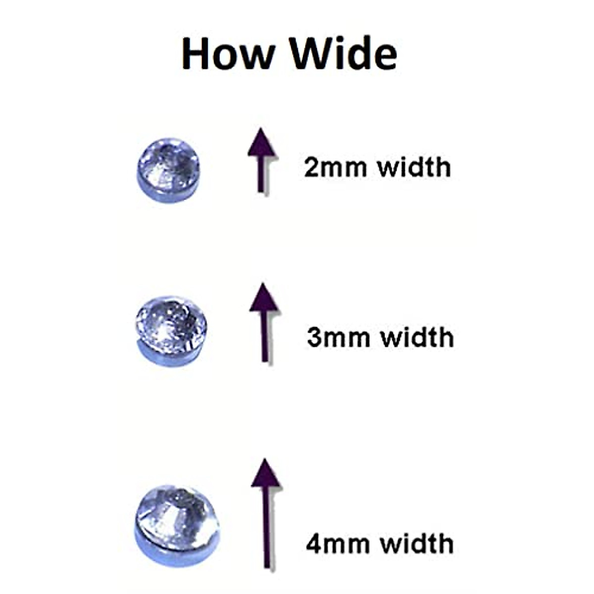 DesignedDazzle Small 2mm Height Magnetic Nose Stud