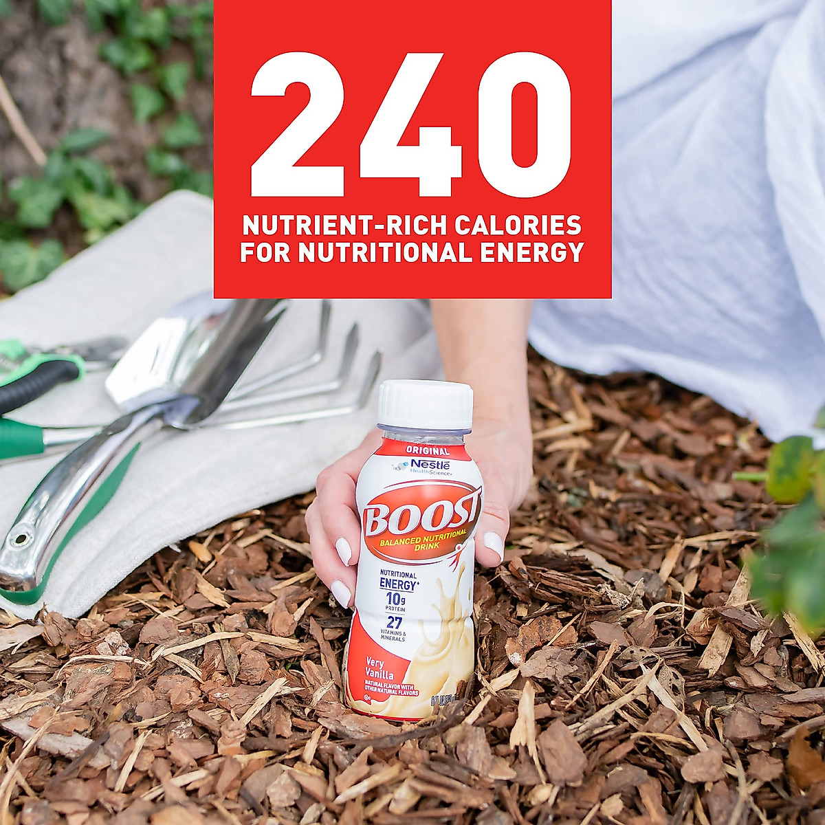 BOOST Original Nutritional Drink, Very Vanilla, 8 Fl Oz (Pack of 24)