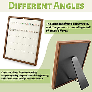 Homeanda Velvet L-Shaped 50 Slots Ring Earring Jewelry Display Tray Organizer Holder (L-Shaped 60Hole)