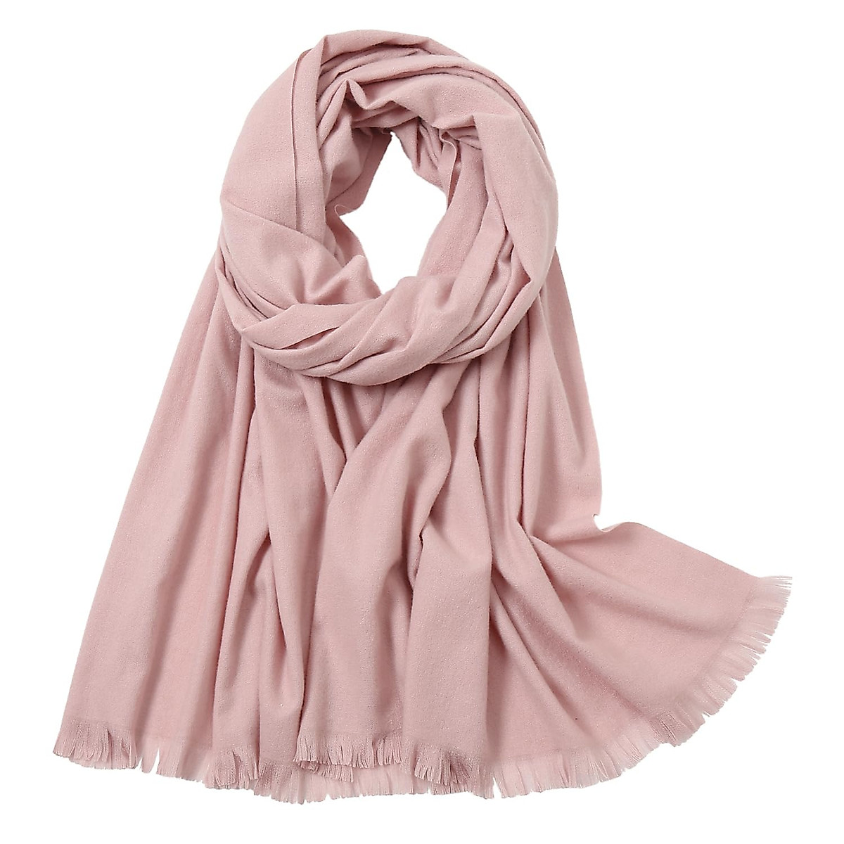 RUI VTRON Pink Scarfs for Women Pashmina Shawls and Wraps for Evening Dresses Fall Winter Scarves