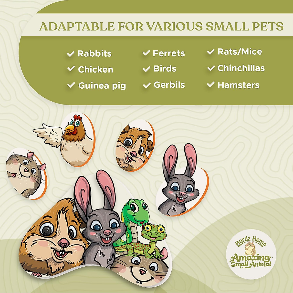 [33lbs] Hemp Bedding for Chickens - Made from 100% Natural Hemp - Superior Absorption & Odor Control- Eco-Friendly Hemp Bedding for Chickens - Easy Maintenance Hemp Bedding for Small Animals