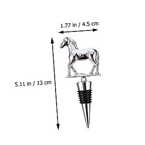 UPKOCH 3 Pcs Cork Champagne Preserver Wine Bottle Plug Wine Bottle Cap Horse Metal Plug Bottle Plug Bottle Metal Stopper Silver Preserver Cork Alloy Wine Preserver Pump Wine Bottle Plug