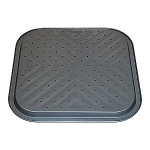 Mingcao Nonstick Square Pizza Pan, 14 x14 Inch Carbon Steel Tray with Holes, Pizza Bakeware for Oven Baking Pizza,French Fries
