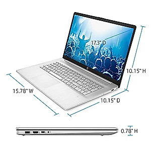 HP [Windows 11 Pro S] 2022 17 17.3" FHD Business Laptop, Hexa-Core AMD Ryzen 5 5500U (Beat i5-1135G7), 16GB DDR4 RAM, 1TB PCIe SSD, AC WiFi, Bluetooth, Fingerprint Reader, BROAGE 64GB Flash Drive