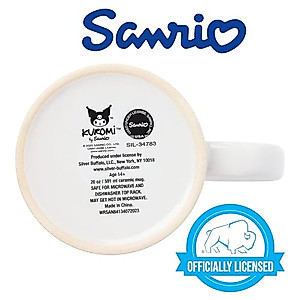 Silver Buffalo Sanrio Hello Kitty and Friends Kuromi Poses Ceramic Mug, 20 Ounces