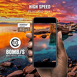 512GB Micro SD Card Memory Card(Class 10 High Speed) Microsd for Smartphone,Game Console, Dash Cam, Drone(512GB)