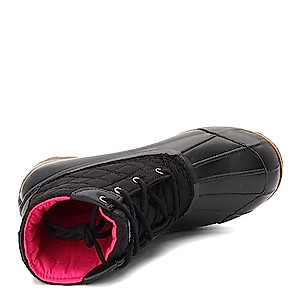 Sperry Port Boot, Black, 2 US Unisex Big Kid