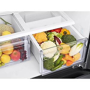 SAMSUNG RF18A5101SG 18 Cu. Ft. Smart Counter Depth French Door Refrigerator - Black Stainless