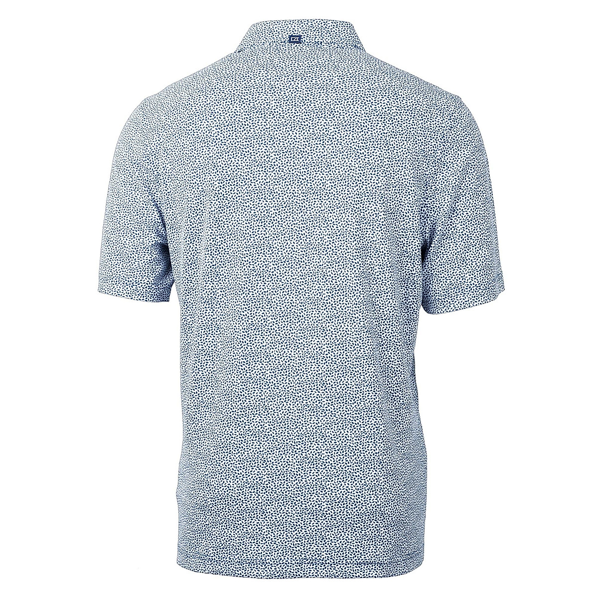 Cutter & Buck Men's Blue Houston Texans Virtue Eco Pique Botanical Print Recycled Polo