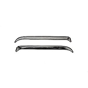 Auto Ventshade AVS 12505 Ventshade with Stainless Steel Finish, 2-Piece Set for 1965-1978 Volkswagen Beetle
