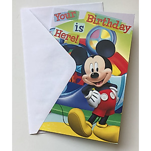 mickey mouse your birthday is here! happy birthday card