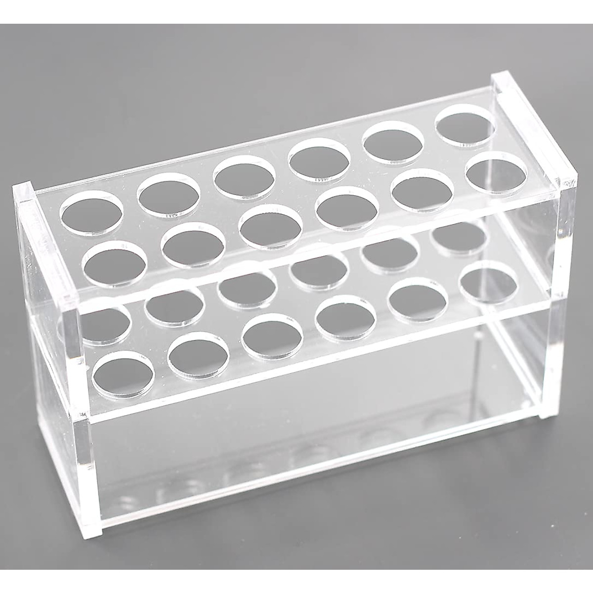 Preamer 12 Sockets Clear Acrylic Test Tube Rack for 10ML Test Tubes