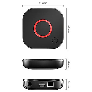 New 2021 Original Mag 524 4K 2160P HEVC Support, HDMI Cable, 1 GB RAM & 4 GB Flash (25% Faster Than Old Mag 322w1 , 324W2 and 424W3) Black Colour (Black)