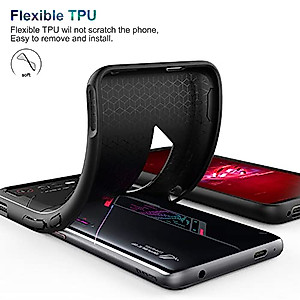 redluckstar Gaming Phone Case for ASUS ROG Phone 6, Soft TPU Heat Dissipation Ultra Slim Thin Shockproof Cover, Anti-Fingerprint Comfortable Protective Case for ROG 6 5G 2022 (Black)