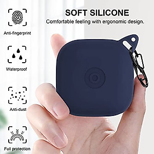 leChivée for Beats Fit Pro Case Cover 2021, Soft Silicone Beats Fit Pro Earbuds Cover Anti-Lost Protector Case with Carabiner Compatible with Beats Fit Pro Earbuds (Blue)