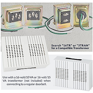 Newhouse Hardware CHM4 Doorbell Chime, White