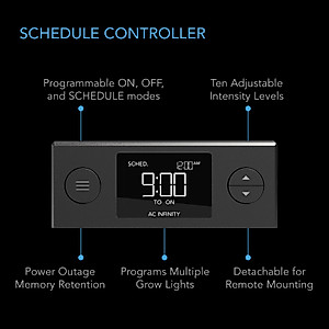 AC Infinity Heavy Duty 3mm Thick Humidity Dome with Height Extension, Germination Kit with LED Grow Light Bars, Sturdy Drip Tray, 6x12 Cell Tray for Indoor Gardening, Seed Starting, Cloning Plants