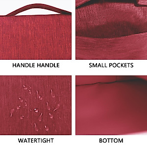 YUNZSXJY Hanging Toiletry Bag Large Capacity Hanging Toiletry Bag for Women and Men Waterproof Travel Cosmetic Bag with Sturdy Hook (Red)