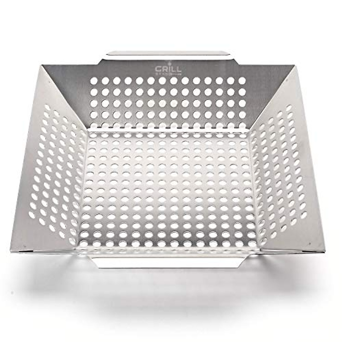 Heavy Duty Stainless Steel Vegetable BBQ Basket for Grilling - Large, Thick Veggie Grilling Basket is Perfect for Grills, Smokers & Even Indoor Use - Dishwasher Friendly & Easy to Clean Grill Basket